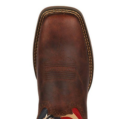 Durango Men's 11" Patriotic Pull-On Square Toe American Flag Western ...