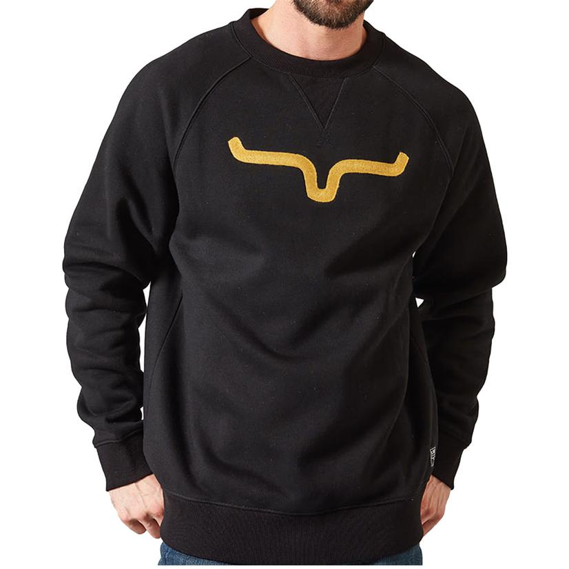 Kimes Ranch Men's Vintage Crew Black Sweatshirt | Boots Etc