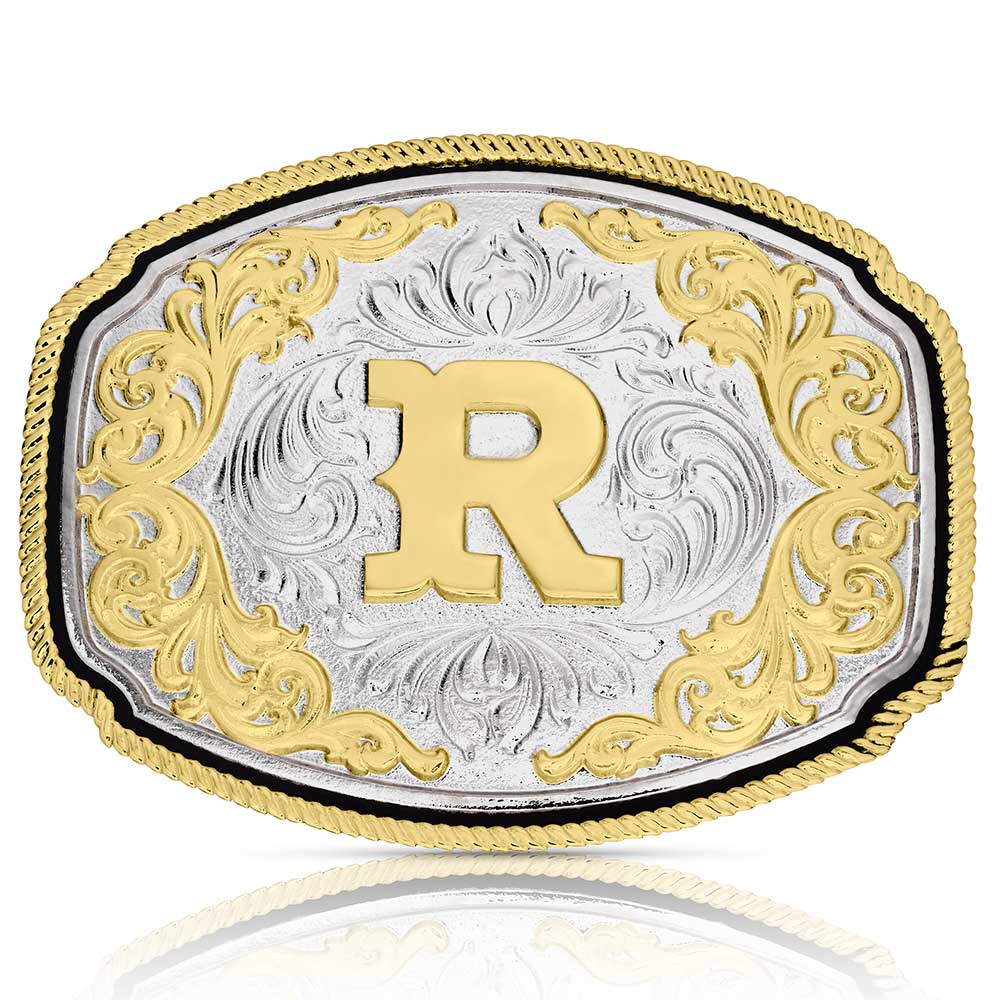 Montana Silversmiths Western Initial Buckle - Style R - Boots Etc