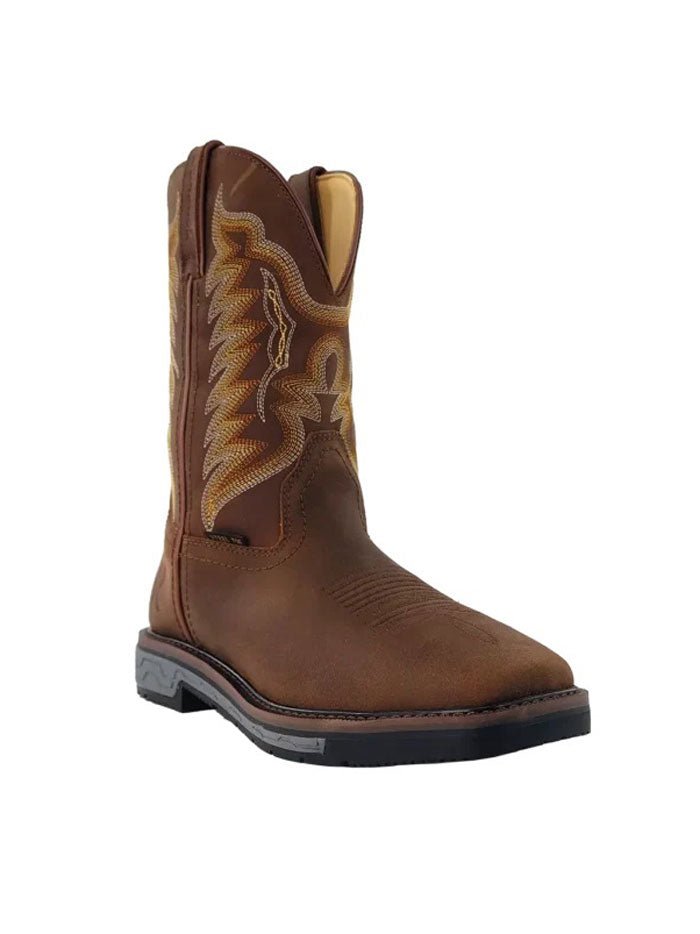 R. Watson Men's 11" Crazy Horse Wide Square Steel Toe Safety Boot ...